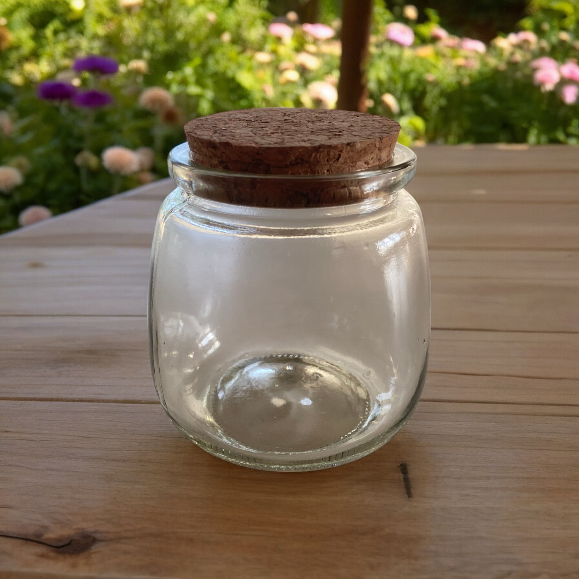 Reusable 300ml Glass Jars with Cork Lids - Planet Zero